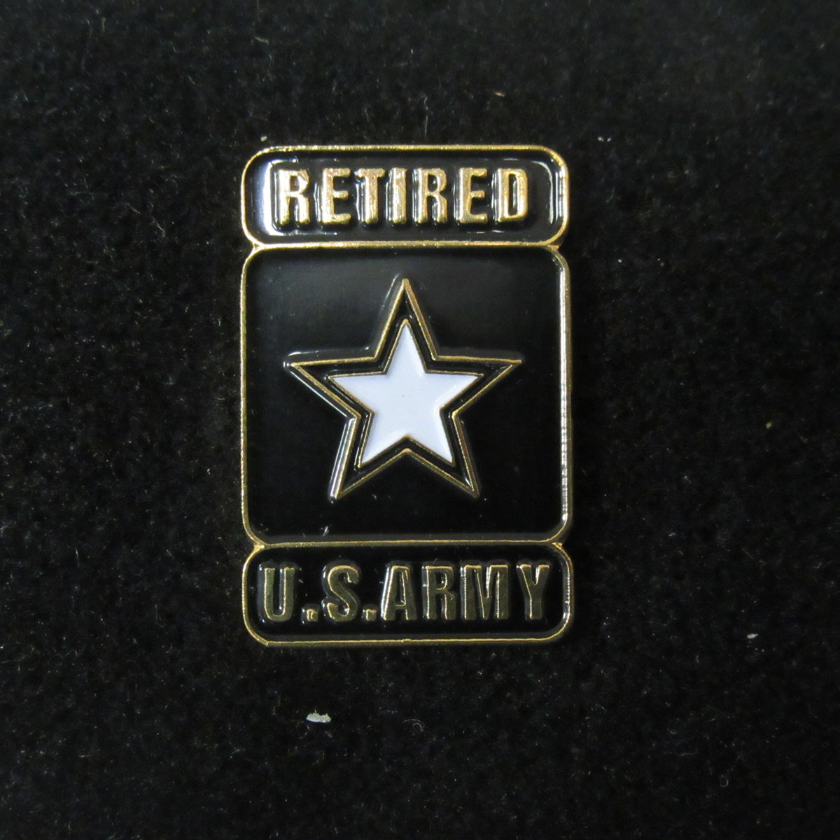 US Army Star/Retired Lapel Pin – Aviation Museum Gift Shop